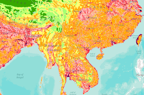 Tiger Restoration in Asia- Where? | Data Basin