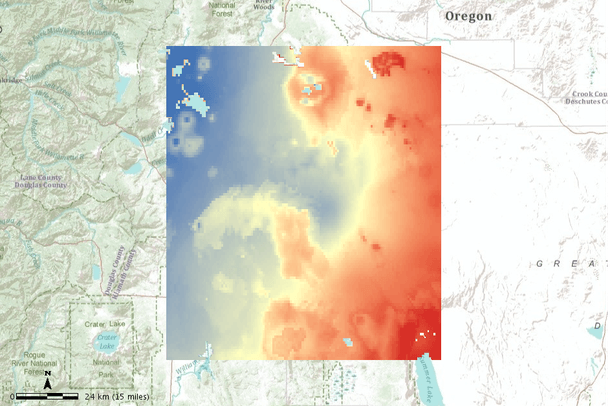Projections of change in minimum temperature - eastern Oregon study ...