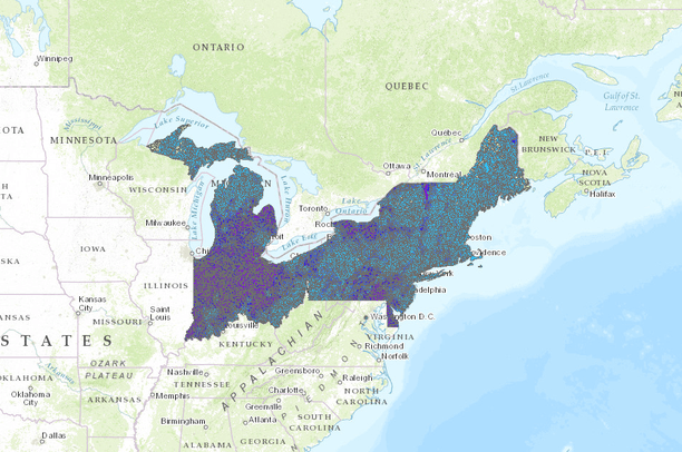 EnviroAtlas - Major Grains by 12-digit HUC for the Northeastern United ...