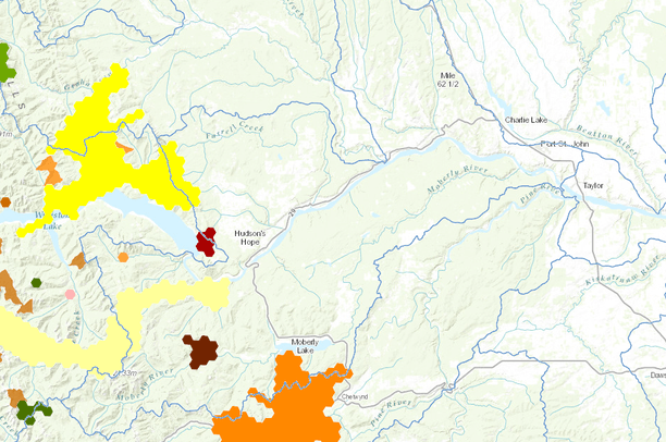 MKMA and Central Interior - Fort St John watersheds | Data Basin