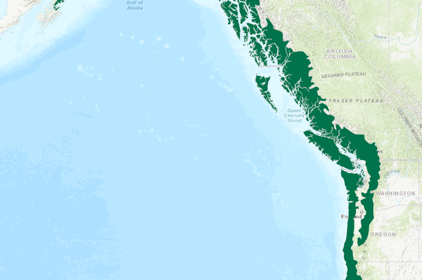 Temperate Coastal Rainforest of North America | Data Basin