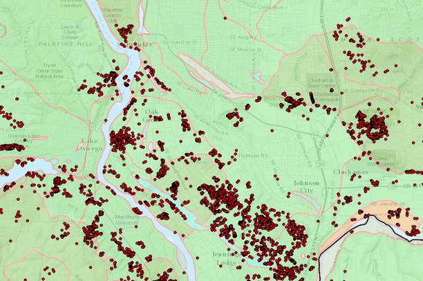 Oregon White Oak Habitat in Portland | Data Basin