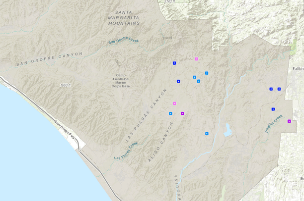 Camp Pendleton SKR Sample Cells | Data Basin