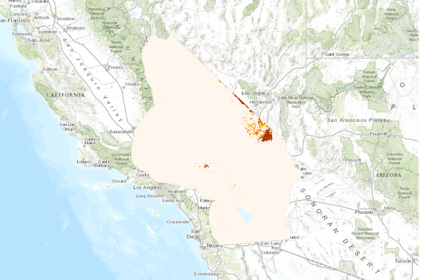 Purple-nerve cymopterus - UCSB Species Distribution Model, CA Desert ...