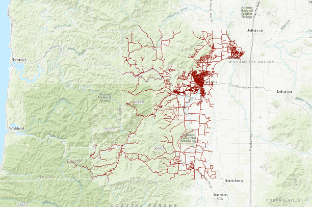 Benton County, Oregon - Roads (Centerline) | SBC Atlas