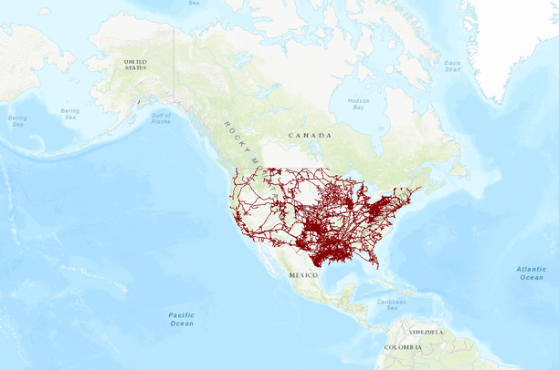 Natural Gas Interstate and Intrastate Pipelines | Data Basin