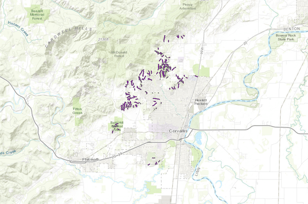 City of Corvallis, Oregon - Landslide Runout Hazard Area | Data Basin