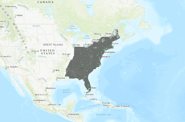 EJScreen 2019 Eastern United States - Population and Poverty | CA ...