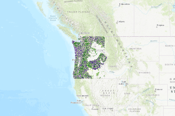 Forest Maturity - Oregon and Washington State, USA | Data Basin