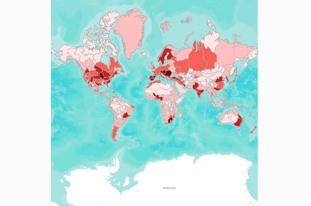 Degree of Disruption of Fish Runs by Freshwater Ecoregion | Data Basin