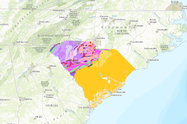 South Carolina Geology | Data Basin