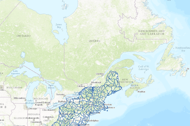 Watershed Boundary Dataset, Hydrologic Unit Code 8 for the Northeast ...