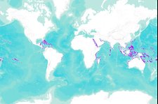 Location and distribution of tropical coral reefs | Data Basin
