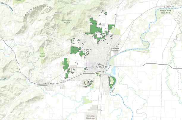 Protected Significant Vegetation (Corvallis, Oregon) | Data Basin