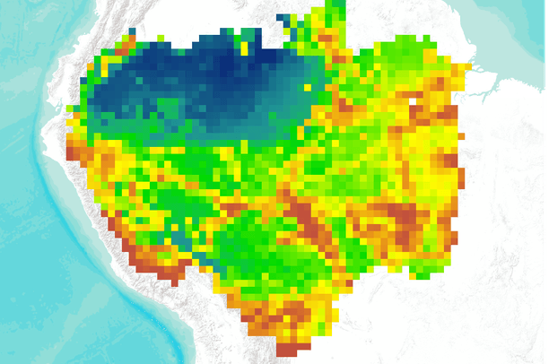 Aboveground biomass (Mg C/ha) for the Amazon Basin under ECHO-G climate ...