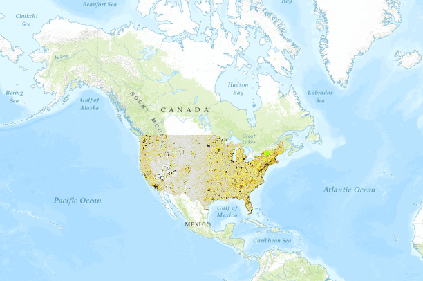 US Housing Density for 2010 | Data Basin