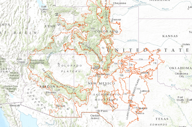 New Mexico, Major Land Resource Area Geographic Database, NRCS | Data Basin