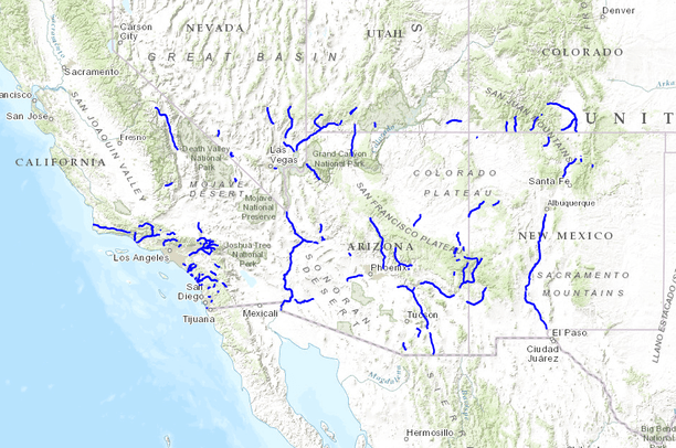 Southwestern Willow Flycatcher Focal Area (WLFW) | Data Basin