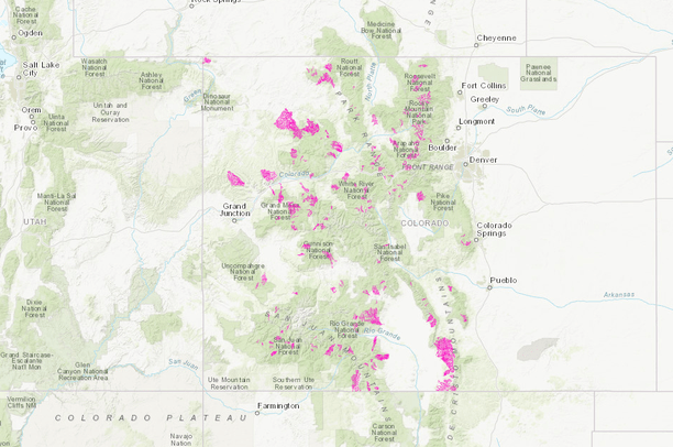 Cutthroat Trout Designated Crucial Habitat, Colorado Parks and Wildlife ...