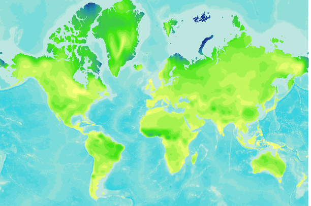 Standard deviation for winter maximum temperature (Celsius), 2060-2079 ...