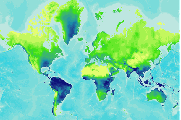 Standard deviation for average spring precipitation (mm), 2080-2099, 16 ...