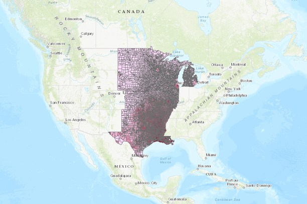 EJScreen 2020 Midwestern United States - Pollution | Data Basin