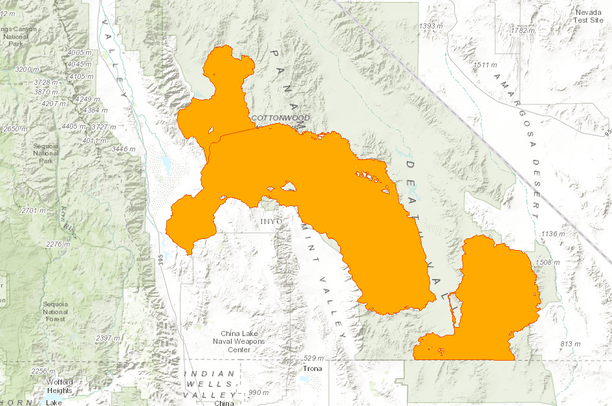Essential Connectivity Areas - Inyo County | Data Basin
