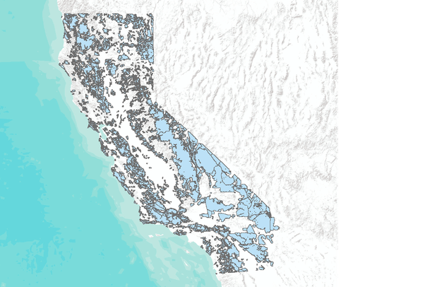 Natural Landscape Blocks - dissected by major and secondary roads - in ...