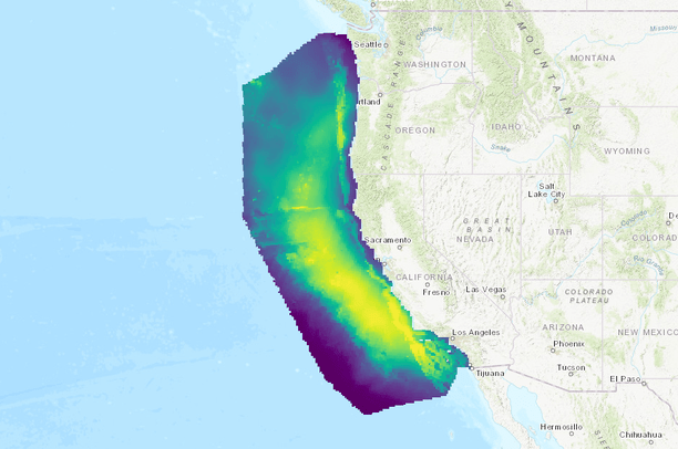 Fin Whale Summer/Fall Habitat-based Density, California Current | CA ...