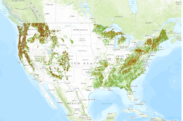 Estimated total basal area (BA) - 2006 | Data Basin