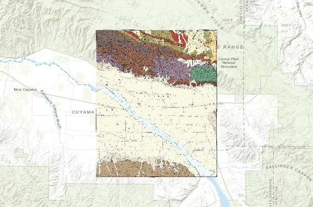 Cuyama USGS Quad, Dibblee Geology | SBC Atlas