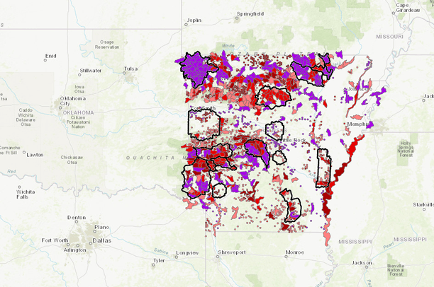 Arkansas Landscape Ranks | Data Basin