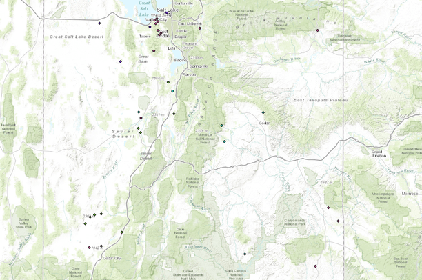Utah, DWQ Ground Water Permits, SGID93.ENVIRONMENT. | Data Basin