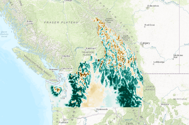 Spring (March-May) Water Deficit | Data Basin
