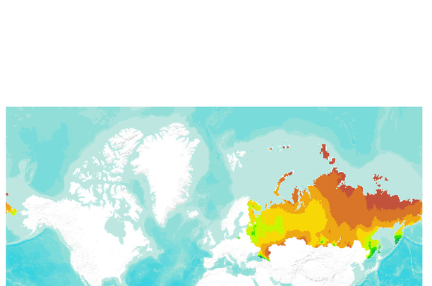 Land resources of Russia - Average annual precipitation (mm) | Data Basin
