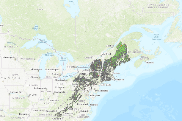 Conservation Portfolio - Eastern brook trout | Data Basin