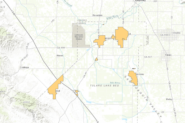 Kings County, California, 2015 Primary Spheres of Influence | Data Basin
