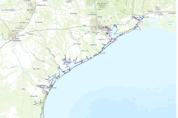 Shoreline Environmental Sensitivity Index , Texas, TNRIS, 2005 | Data Basin