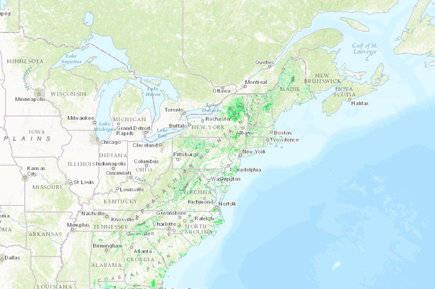 Secured Lands, 2014, Eastern U.S. | Data Basin