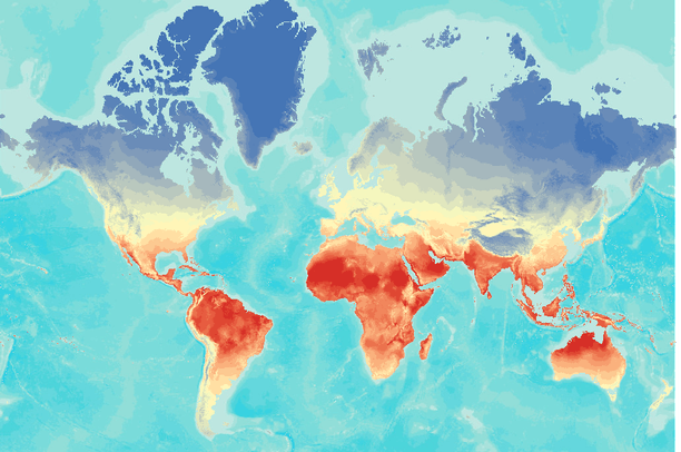 Seasonal fall temperature (Celsius), 2020-2039, average of 16 GCMs, A2 ...
