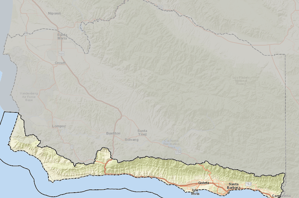 General Map - Santa Barbara Coastal Watershed | Data Basin