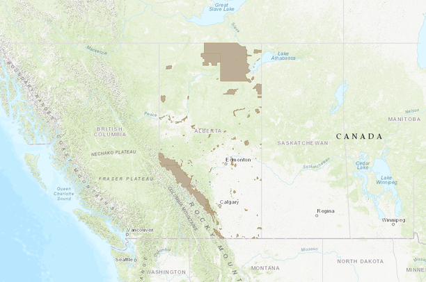 Alberta parks and protected areas | Data Basin