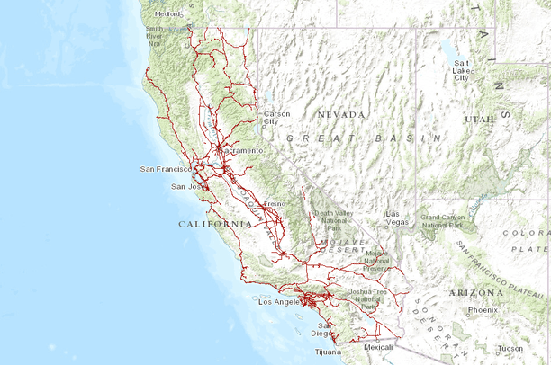 California Rail Lines | Data Basin
