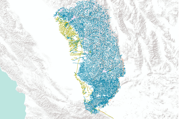 Hydrography of the southern Sierra, USA | Data Basin