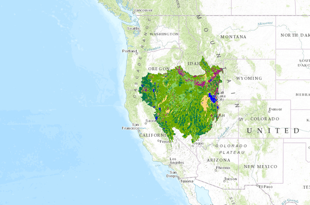 LANDFIRE Existing Vegetation - Great Basin LCC | Data Basin