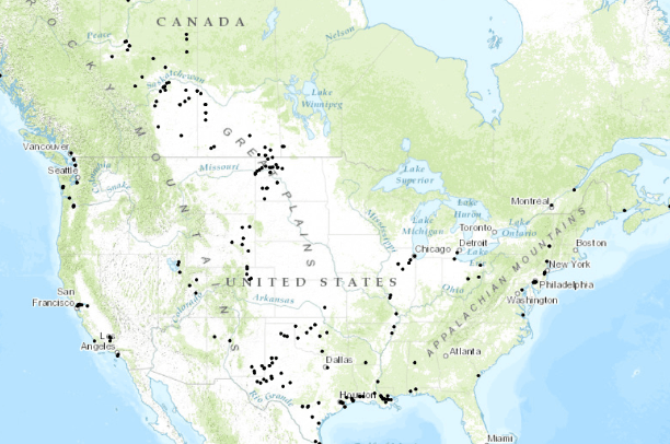 Crude By Rail Facilities Aug 20 2014 | Data Basin