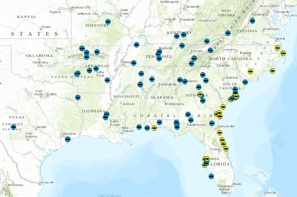 SARP Restoration Projects | Data Basin