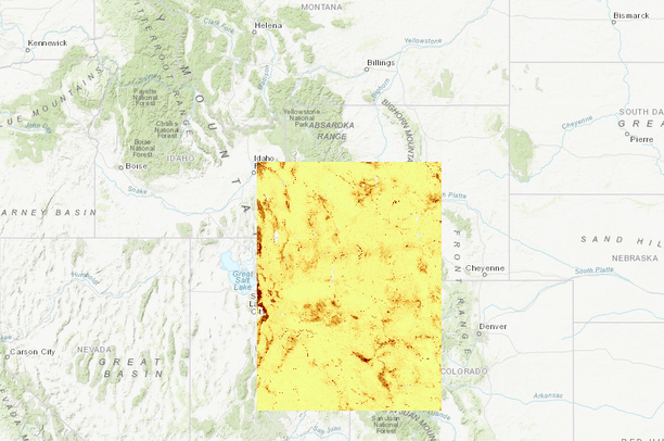 Human Modification Index for the Green River Basin | Data Basin