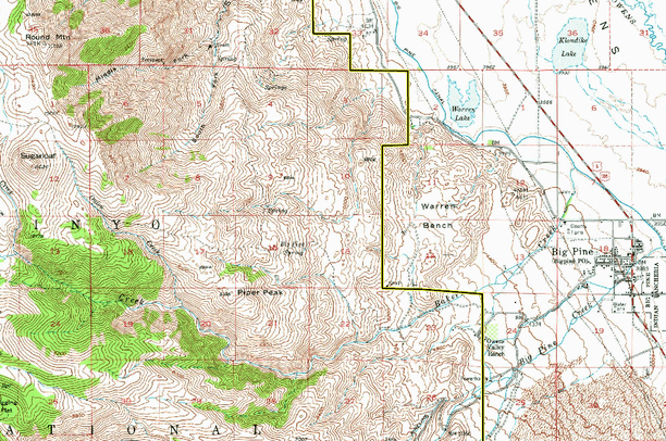 Big Pine Historic Topographic Map | Data Basin