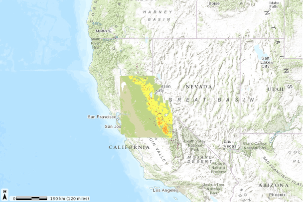 Meadows and Change in Climatic Water Deficit for Central Sierra Nevada ...